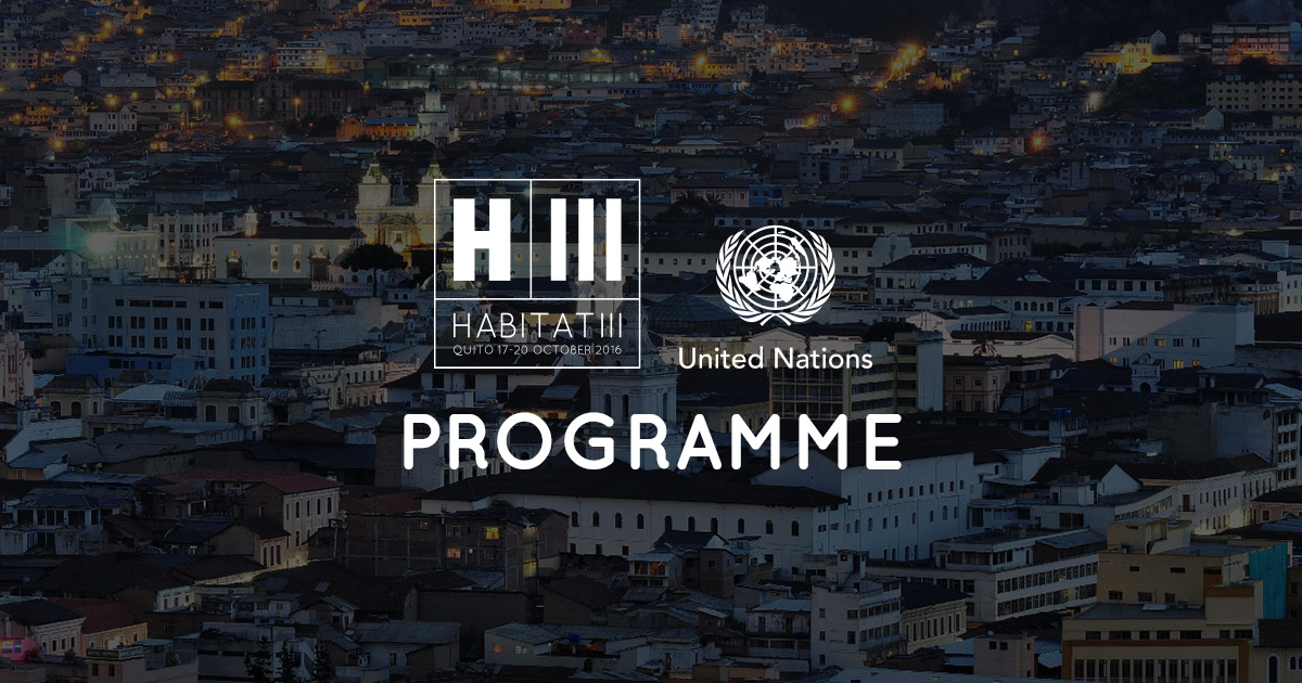 Programme | Habitat III