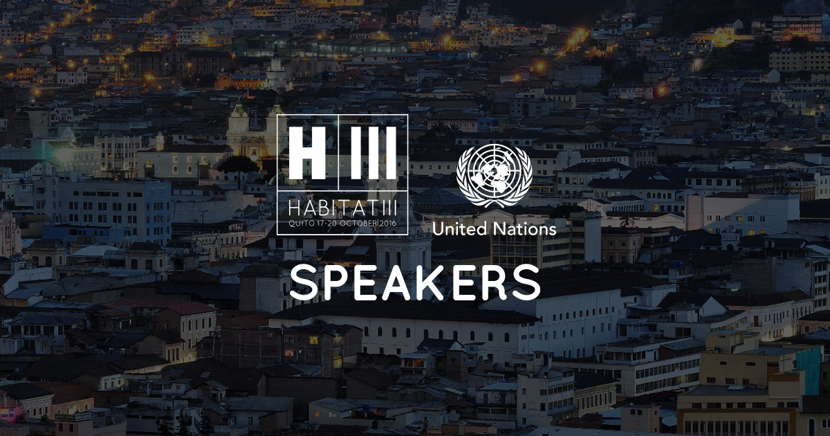 Zione Ntaba - Speakers | Habitat III